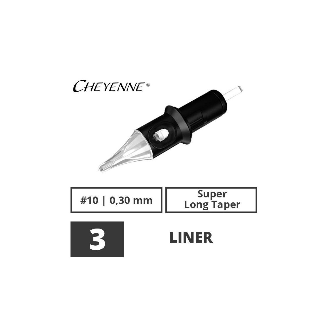 CHEYENNE - Safety Cartridges - 3 Liner - 0,30 - SLT - 20 Stück, 27,31